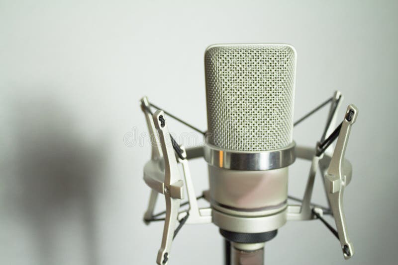 Microphone silver sound stock photo. Image of audio - 127110044