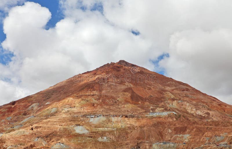 Silver mines of Cerro Rico stock photo. Image of altiplano - 23460932