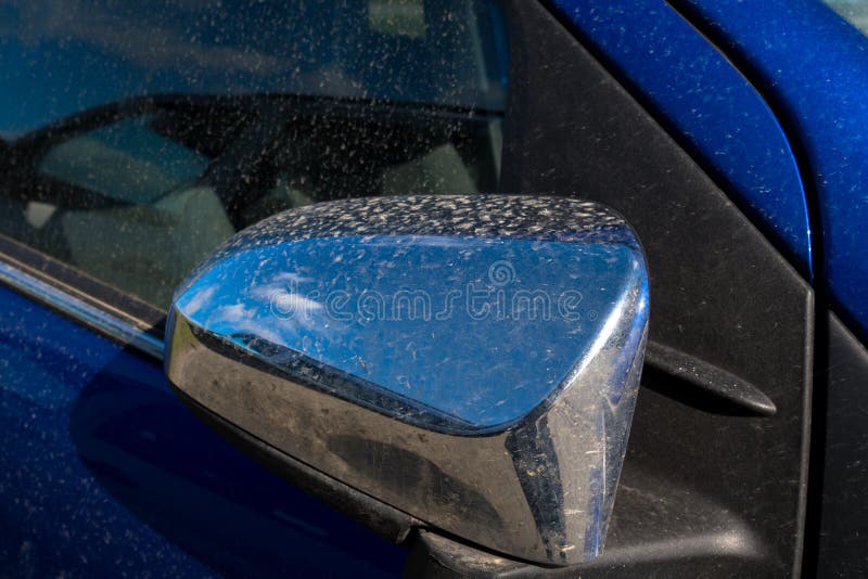 Saharan sand on car mirror stock image. Image of glass - 250316187