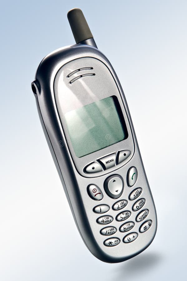 Silver mobile cell phone stock photo. Image of communicate - 2192374