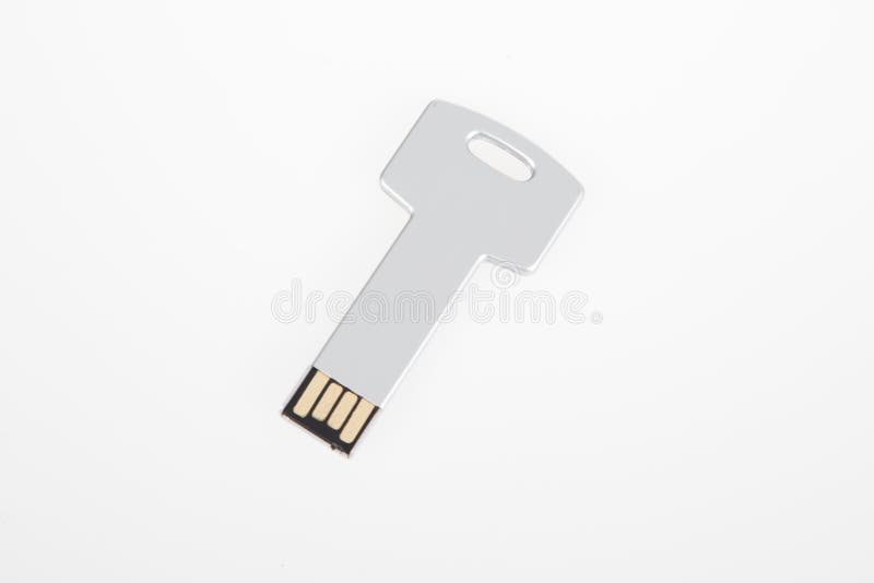 Key Shaped Flash Disk Standing on Mainboard Stock Image - Image of ...