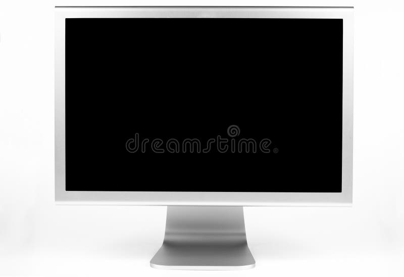 Silver Monitor stock image. Image of electronic, metal - 24474719