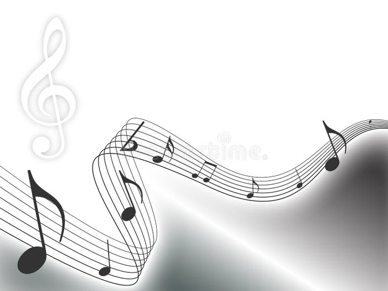 Silver Music Notes Background Stock Vector - Illustration of texture ...