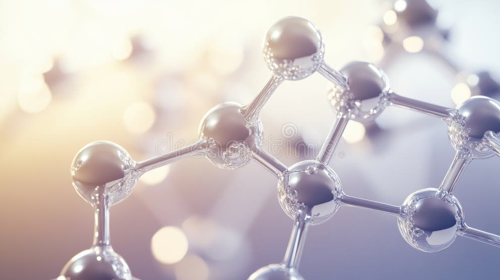Silver Nanoparticle Spherical Molecular Structure with Metallic Luster ...