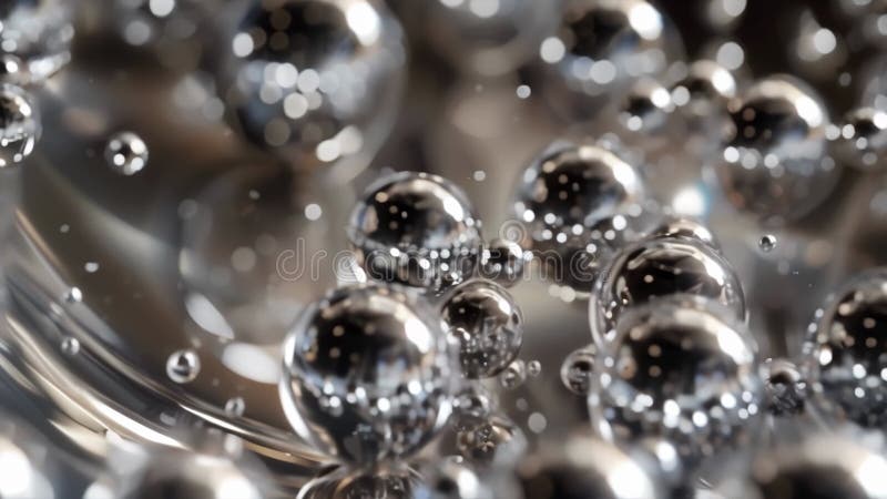 A of Silver Nanoparticles Suspended in a Clear Liquid and Sparkling ...
