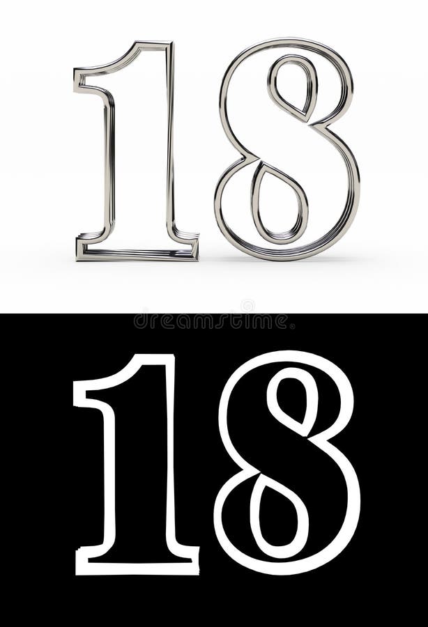 Number 18 Clipart