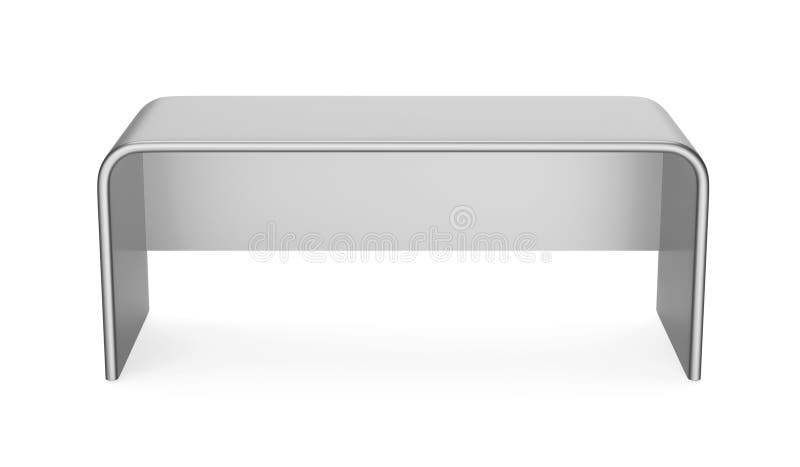 Silver office desk stock illustration. Illustration of office - 350286007