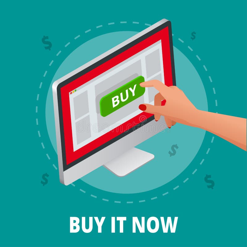 Silver Open Laptop with and Screen Buy. Concept Online Shopping Stock ...