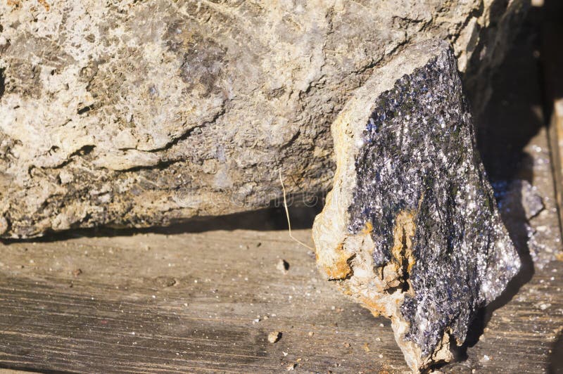 Silver ore sample stock image. Image of museum, shiny - 49283469