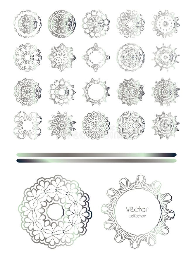Silver ornament art stock illustration. Illustration of filigree - 69147008