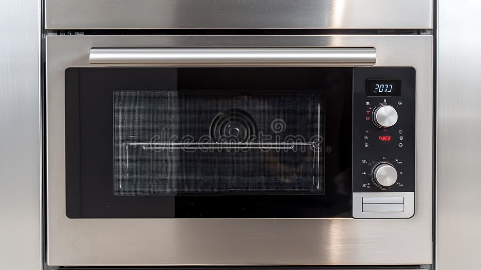 A Silver Oven with a Digital Display that Reads & X22;20.7& X22; on the ...