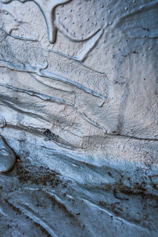 Silver Paint on Wall Closeup Texture Stock Image - Image of rough ...