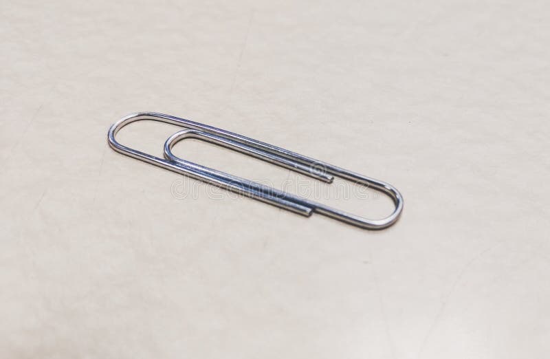Silver Paper clip stock image. Image of paper, office - 209526861