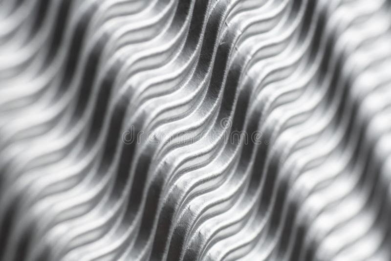 Silver Close Up Waves Structure Background. Nice Paper with Space for ...