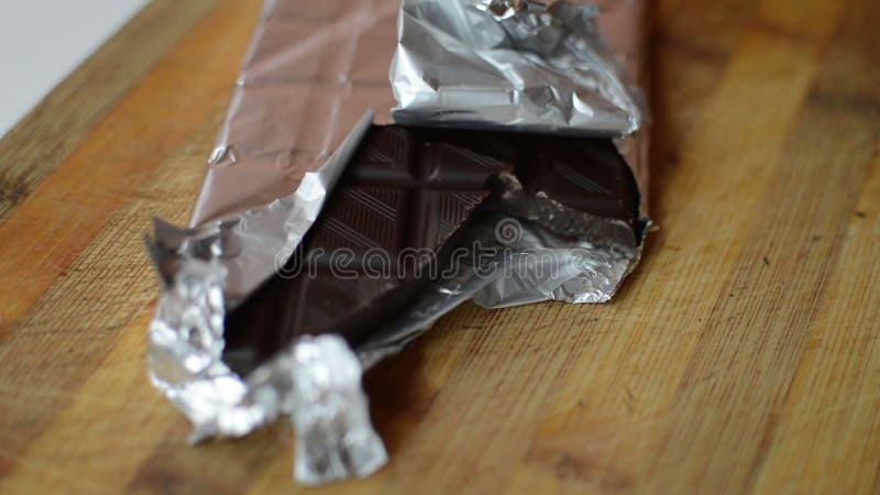 Silver Paper Wrapped Chocolate Bars Stock Photo - Image of square ...