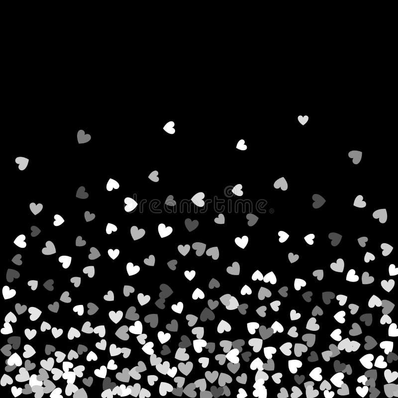 Background of Random Falling Hearts Stock Vector - Illustration of card ...