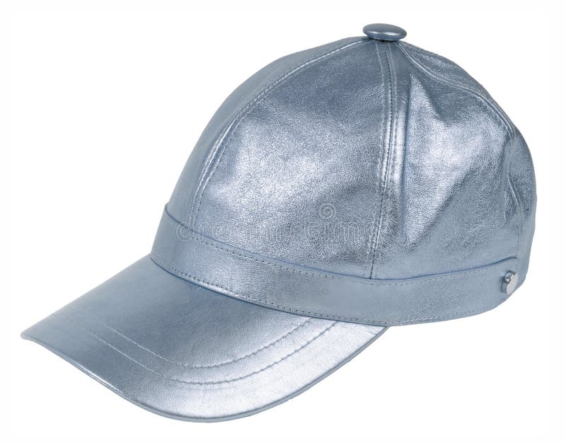 Silver peaked cap stock photo. Image of cool, clothing - 23330732