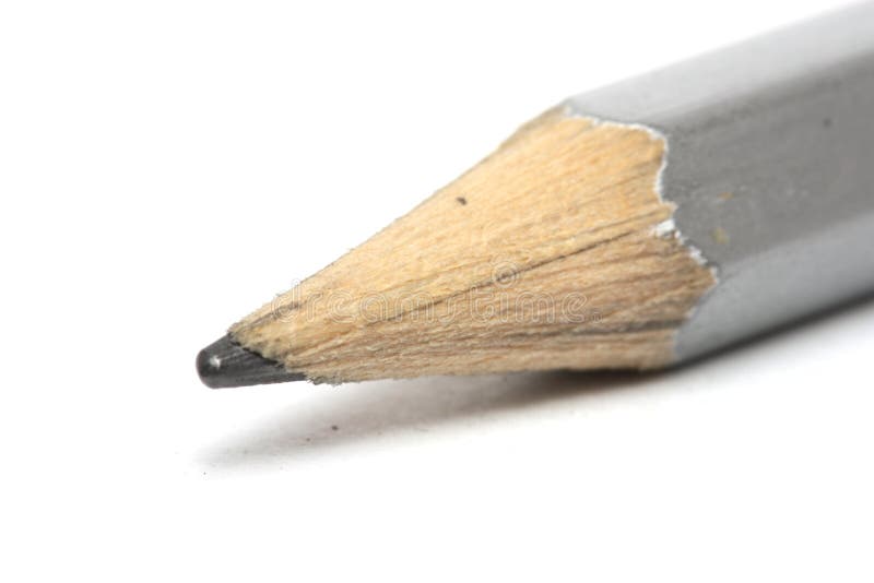 Silver Pencil stock image. Image of white, backdrop, draw - 10862221
