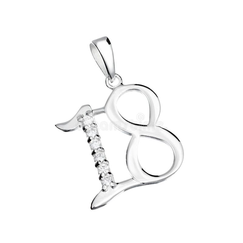 Silver pendant stock image. Image of jewelry, decoration - 40520901