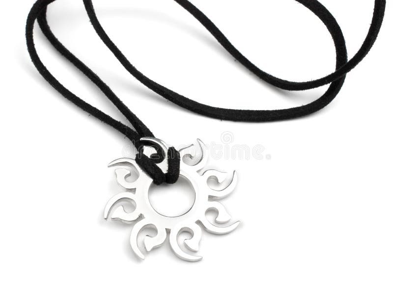 Silver pendant stock photo. Image of metal, necklace - 45697606