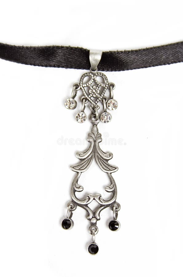 Silver pendent stock image. Image of necklace, jewel - 13072351