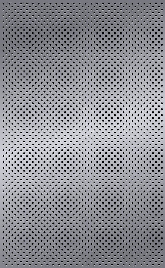Silver Perforated Iron with White Reflections - Vector Stock Vector ...