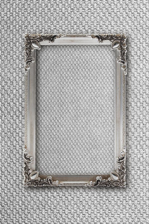 Silver Picture Frame on Background with Effects Stock Image - Image of ...