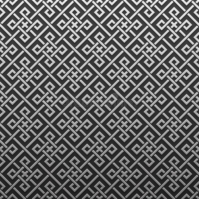 Silver/platinum Metallic Background with Geometric Pattern Stock Vector ...