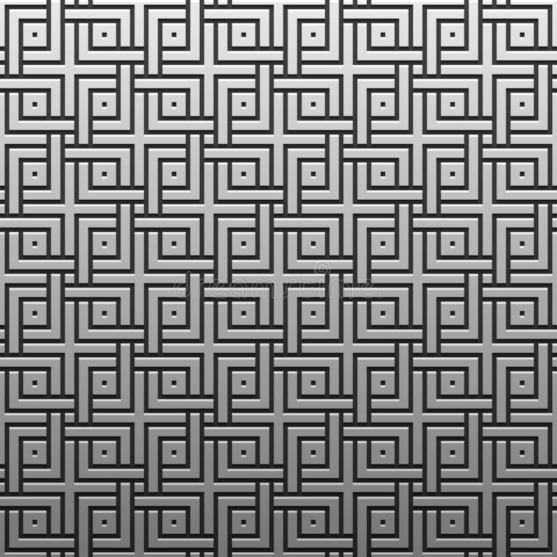 Silver/platinum Metallic Background with Geometric Pattern Stock Vector ...