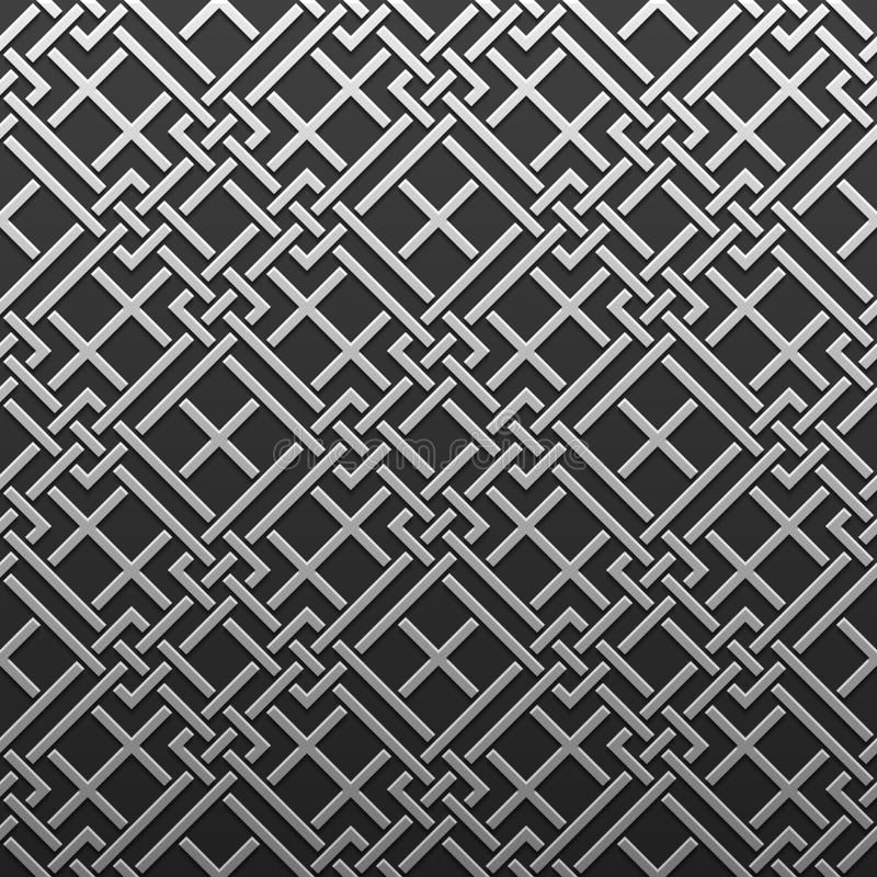 Silver/platinum Metallic Background with Geometric Pattern Stock Vector ...
