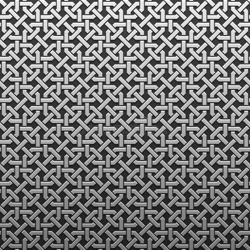 Silver/platinum Metallic Background with Geometric Pattern Stock Vector ...