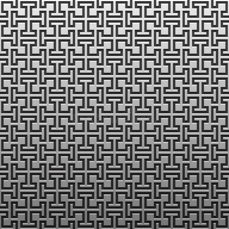 Silver/platinum Metallic Background with Geometric Pattern Stock Vector ...