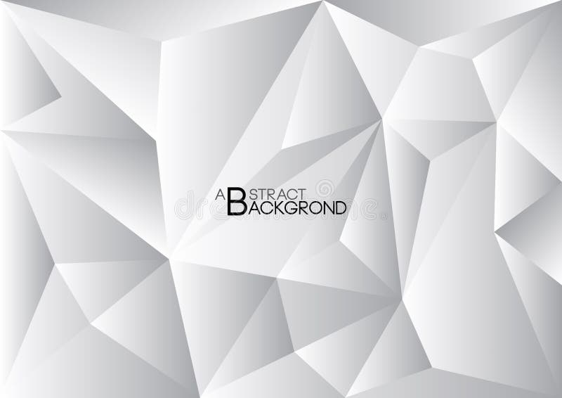 Silver Polygonal Background, Vector Illustration, Gray Abstract Texture ...