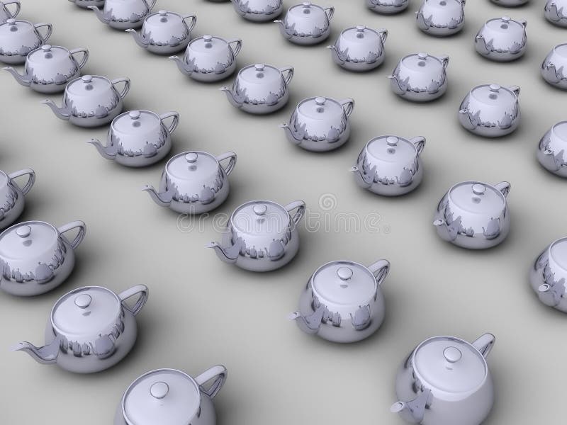 Silver pots stock illustration. Illustration of pots - 10546558