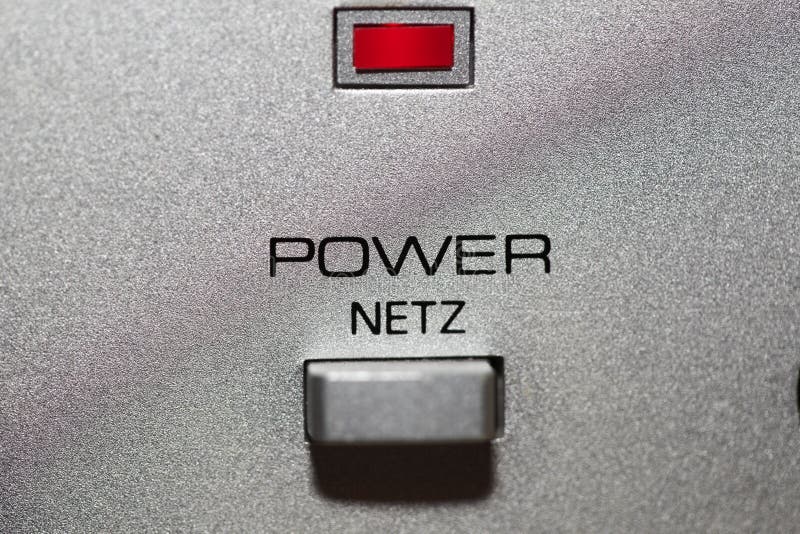 Silver power button stock image. Image of open, alternative - 20431569