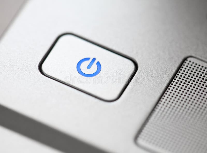 Silver power button stock image. Image of plate, sign - 20277141