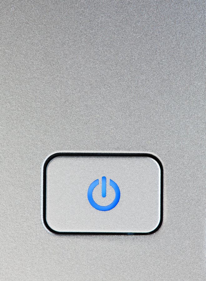 Silver power button stock image. Image of plate, sign - 20277141