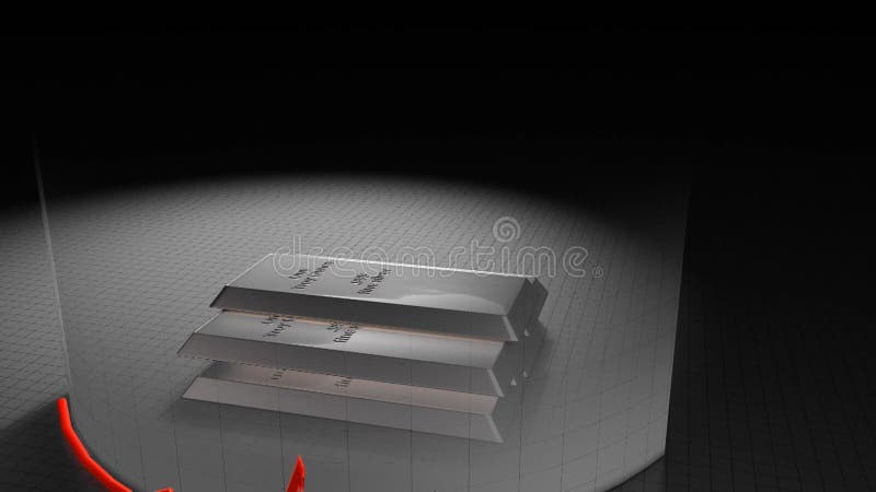 Silver Price Performance Chart. Stock Footage - Video of trading, troy ...