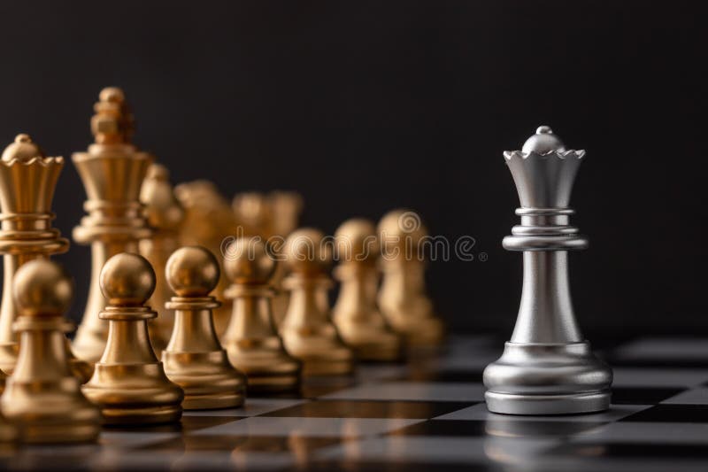 Silver queen is the leader stock image. Image of knight - 149506495