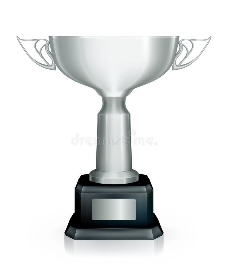 Silver Racing trophy stock vector. Illustration of sport - 20113041
