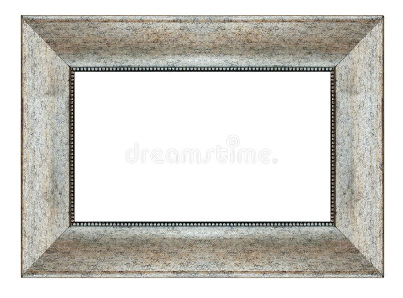 Silver rectangle frame stock photo. Image of handcraft - 122450548