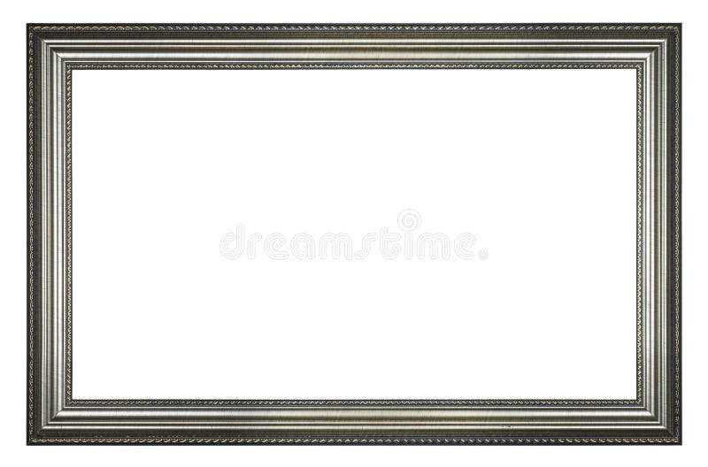 Silver rectangle frame stock photo. Image of ornamental - 112962398