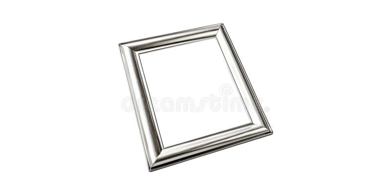 Silver Rectangular Picture Frame Isolated on Transparent Background ...