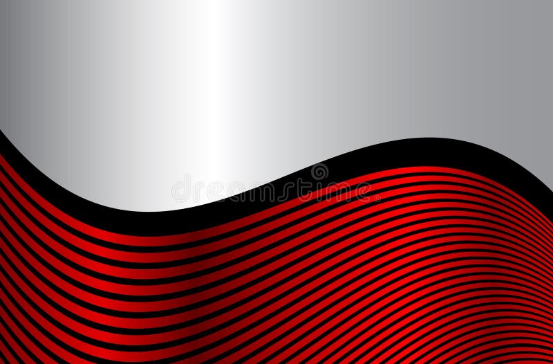 Silver Red Abstract Background with Wavy Pattern and Diamond Plate ...