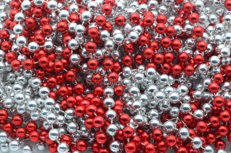 Silver and red chain stock image. Image of circle, bead - 64451161