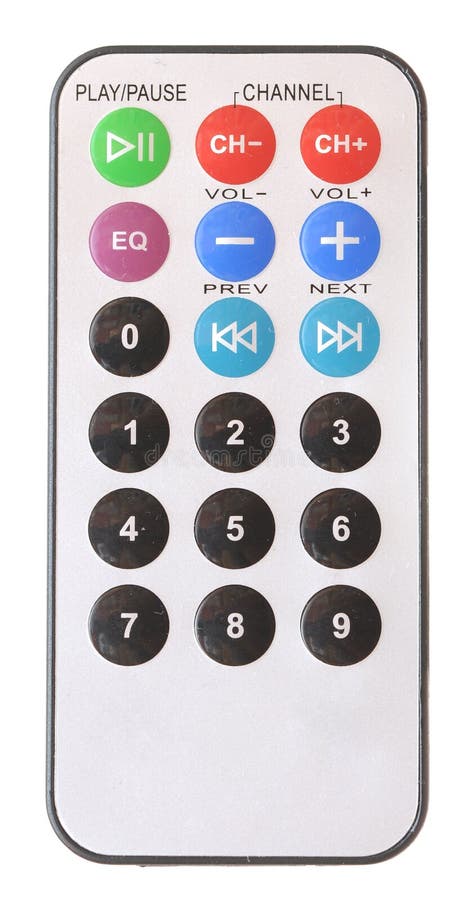 Hand Holding Remote Control Isolated on White Stock Photo - Image of ...