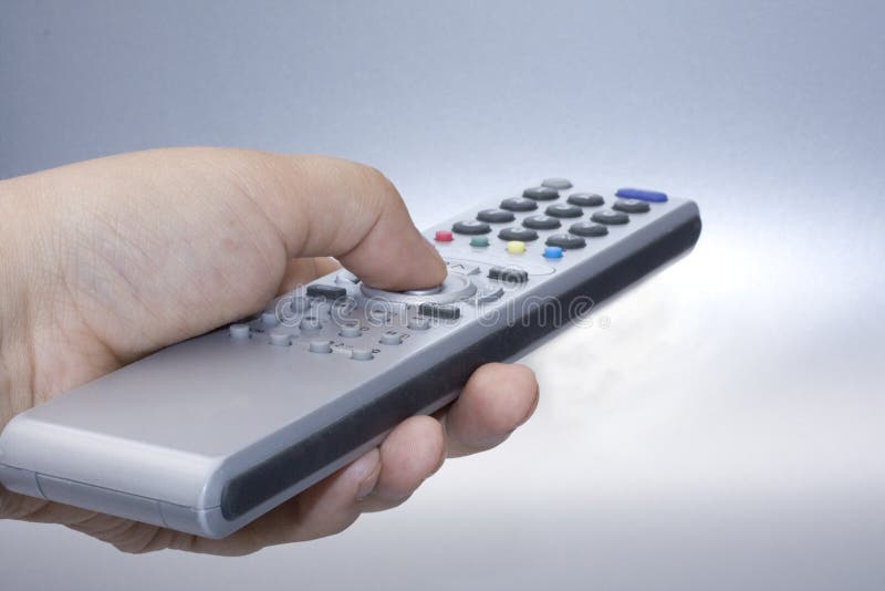 Silver remote control stock image. Image of close, keypad - 5680363