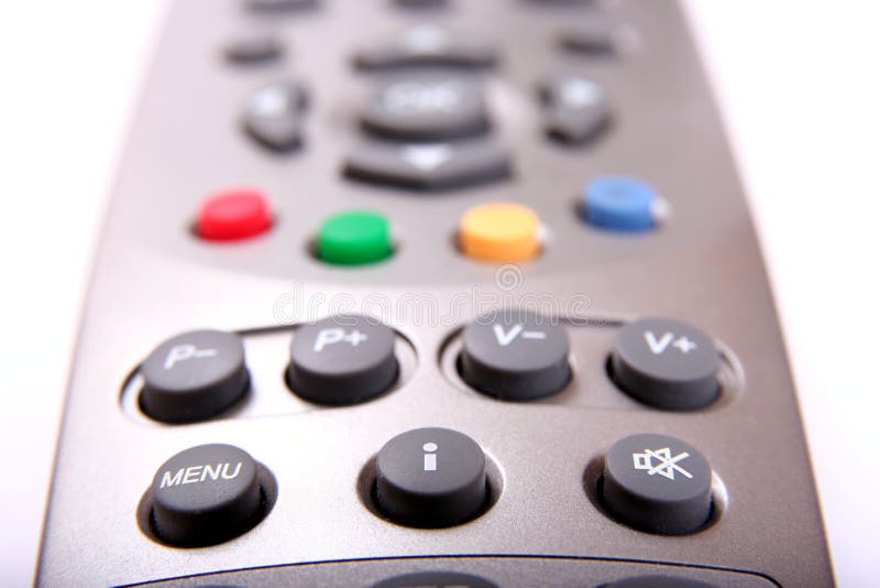 Silver remote controller stock image. Image of start, cable - 5312477