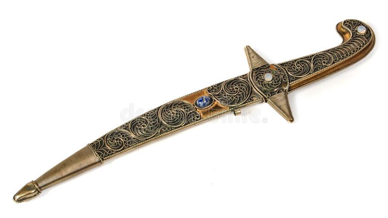 Old-fashioned dagger stock image. Image of fighting, gothic - 18464485