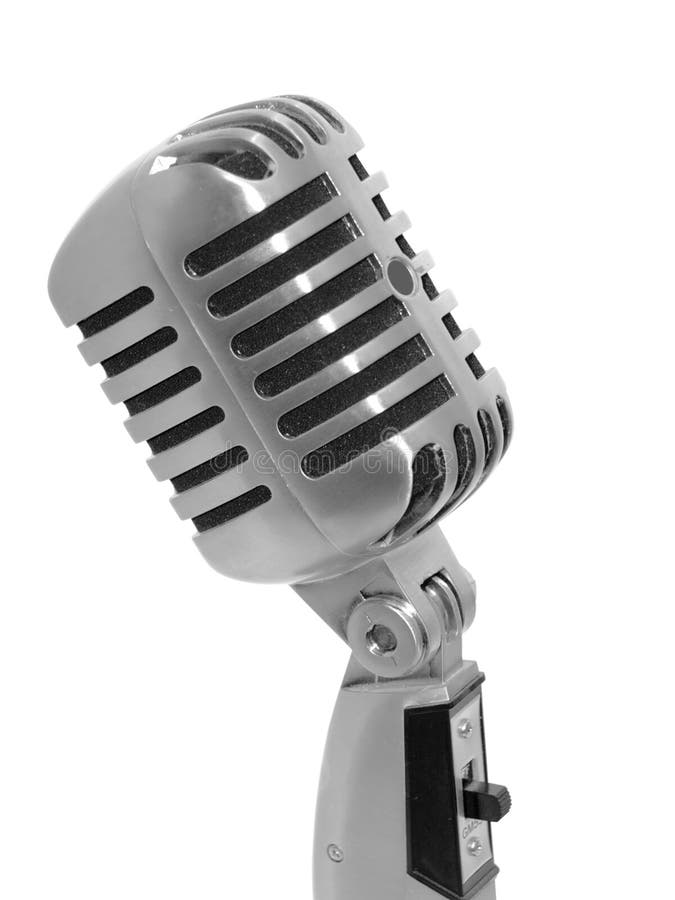 Retro radio and microphone stock photo. Image of television - 6413220